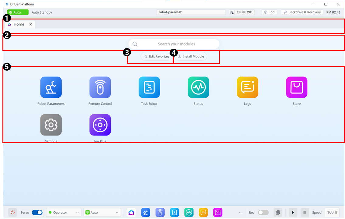 Overview of Home Screen