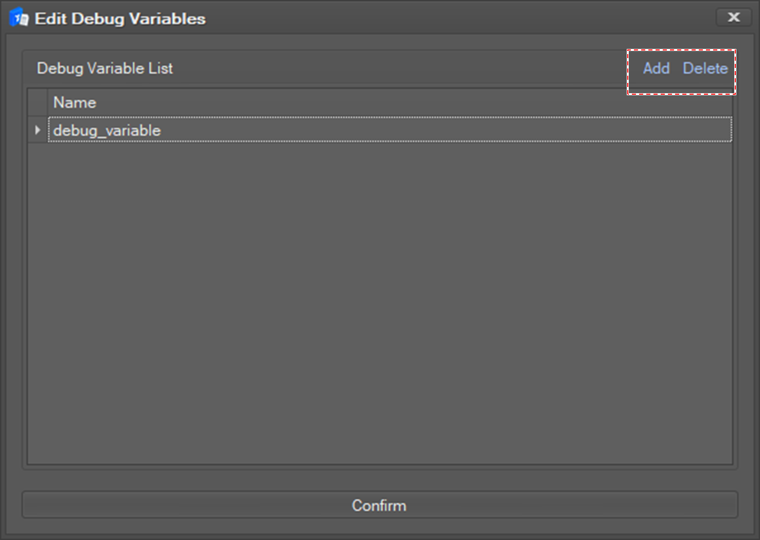 Debug Variables