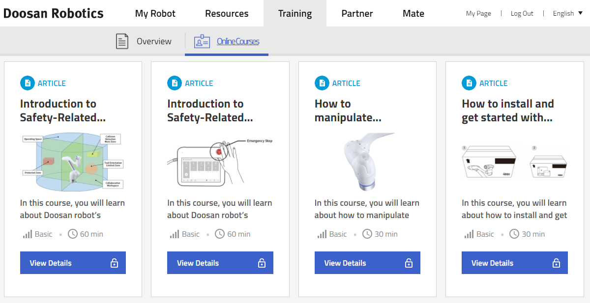 Starting Up Doosan Robot