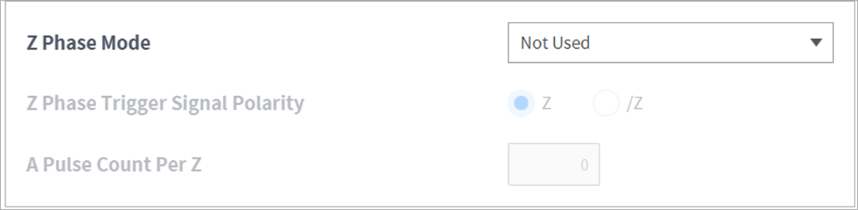 Z Phase Mode Setting