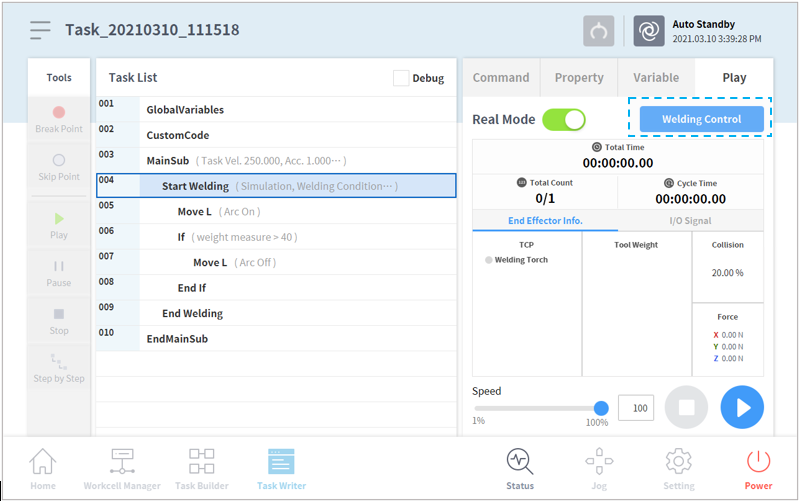 Monitoring/Adjustment During Execution (Play)