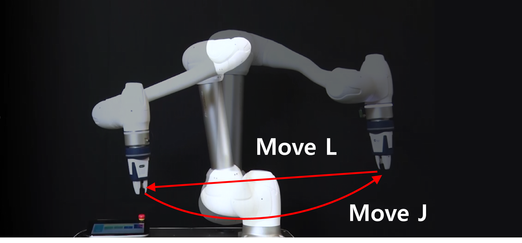 Pruebe los comandos MoveJ/Movel de ejemplo